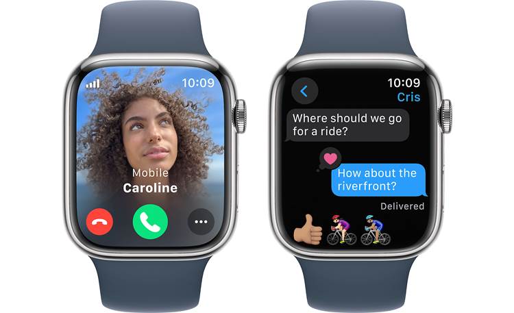 Apple Watch® Series 9 with GPS and Cellular (45mm) (Silver stainless ...