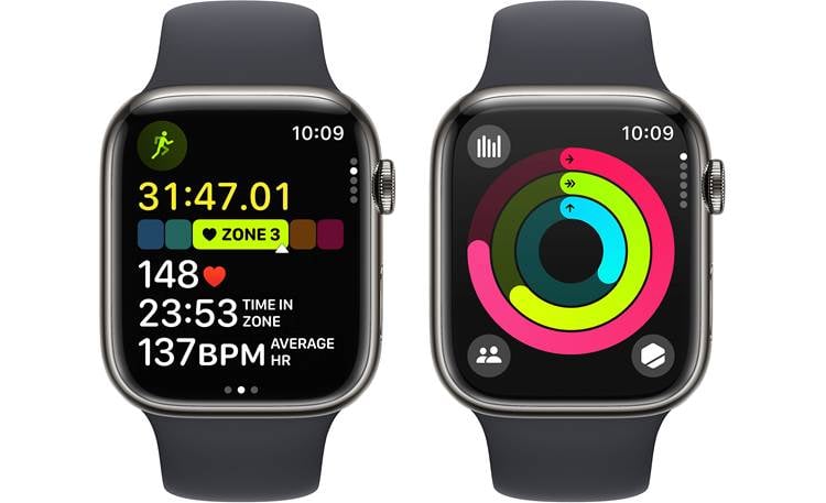 Apple Watch® Series 9 with GPS and Cellular (45mm) (Graphite stainless ...