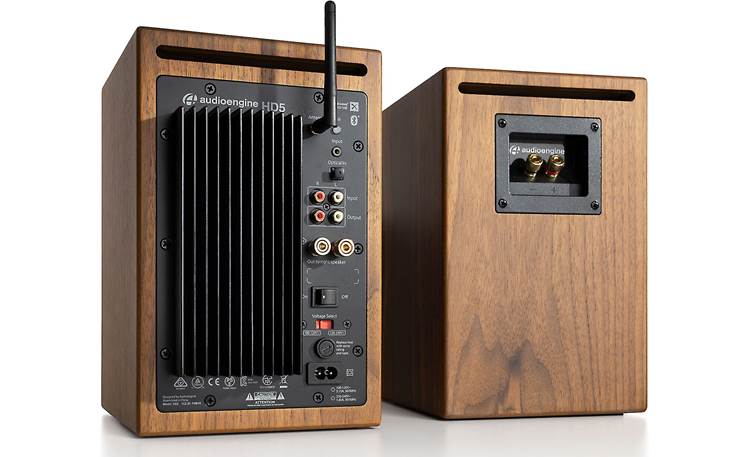 Audioengine HD5 (Walnut) Powered stereo speaker system with Bluetooth ...