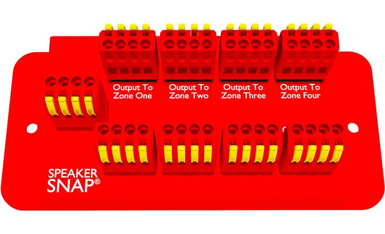 Speaker Snap Zone Hub Snap-lock wiring hub with 4-pin Phoenix connectors for up to 8 zones of ...