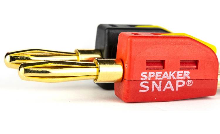 Speaker Snap Banana Connectors (8 pieces) Snap-lock banana plug connectors for use with 12- to ...
