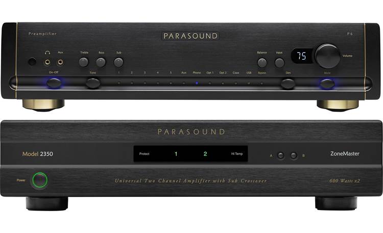 Parasound Halo P 6/ZoneMaster 2350 Stereo preamp and power amp bundle ...