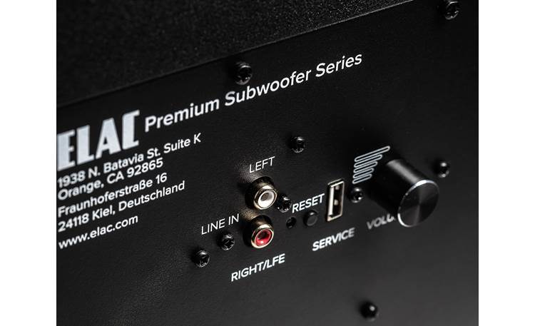 ELAC Varro PS500-BK Premium 15" powered subwoofer with Bluetooth® app control and Auto EQ at ...