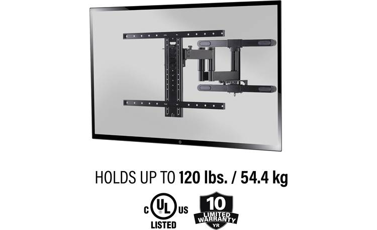 Sanus VODLF125 Full-motion outdoor mount with articulating arm for TVs ...