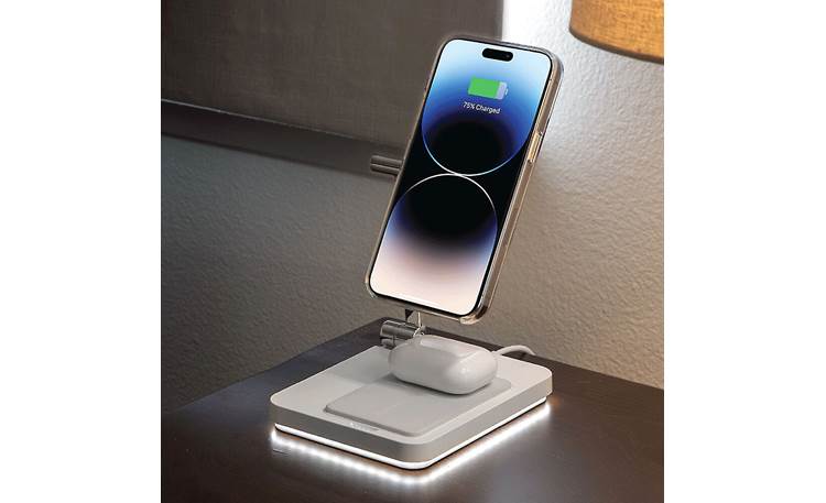 Scosche MagicMount Base™ Pro 3-in-1 charging stand with 5,000mAh ...