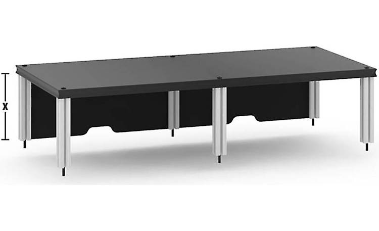 Salamander Designs Synergy System Snrx Black Oak With Aluminum Posts Double Width Add On Riser