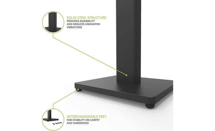 Kanto ST34 (Black) 34" speaker stands at Crutchfield