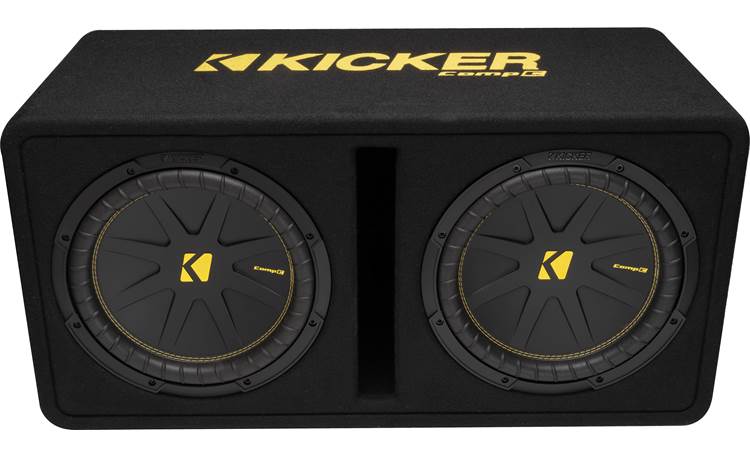 Kicker CompC 50DCWC122 2-ohm ported enclosure with two 12" CompC ...