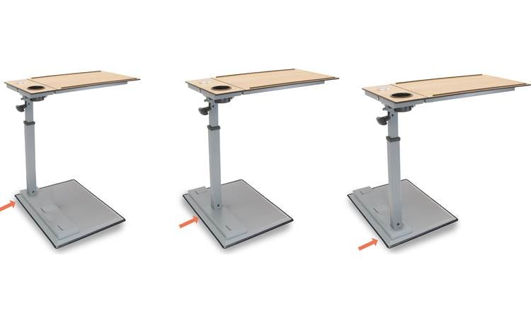 WiseLift Table (Gray/Wood Grain) Multi-use table with swivel, tilt, and ...