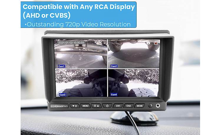 Echomaster EMUBCAMKIT Universal under-body camera kit with four cameras ...