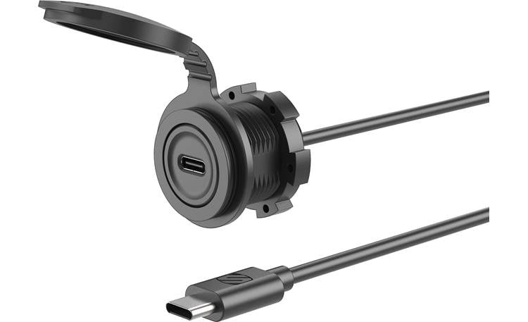 Scosche StrikeLine™ Dash-Port 3' USB-C cable extension with dash mount ...