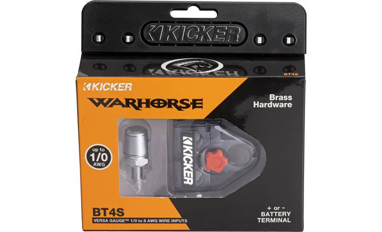 Kicker 50BT4S Warhorse battery terminal — up to 4 outputs at Crutchfield