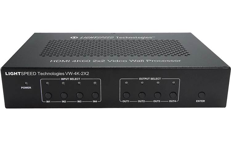 LightSpeed VW-4K-2X2 video-wall processor 4 in, 4 out HDMI switch for 2 ...