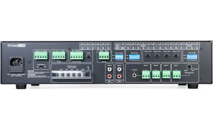 AtlasIED AA120G 6-input commercial mixer/amplifier - 120W x 1 at 70V at ...