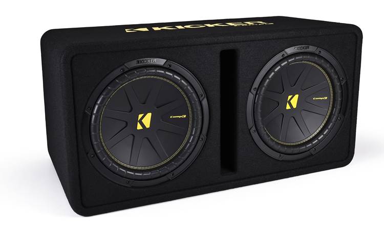 Kicker CompC 50DCWC122 2-ohm ported enclosure with two 12" CompC ...