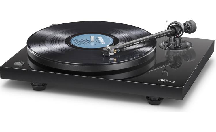Music Hall MMF-2.3 (Gloss Black) Manual belt-drive turntable with pre ...