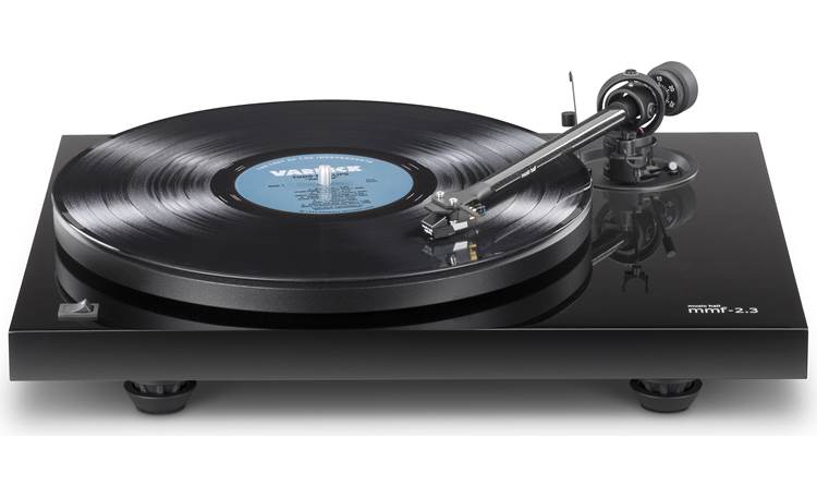 Music Hall MMF-2.3 (Gloss Black) Manual belt-drive turntable with pre ...