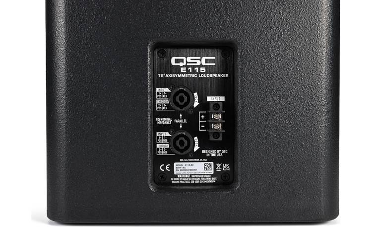 QSC E115 15" 2-way PA speaker — 1000W program at Crutchfield