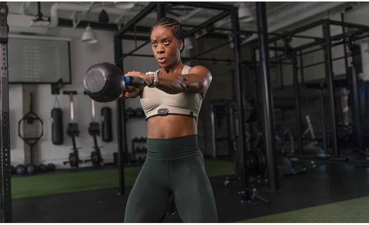 Garmin HRM-Fit Heart rate monitor — clips to sports bras at Crutchfield