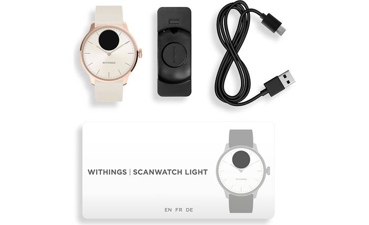 Withings ScanWatch Light (Sand) Hybrid smartwatch at Crutchfield