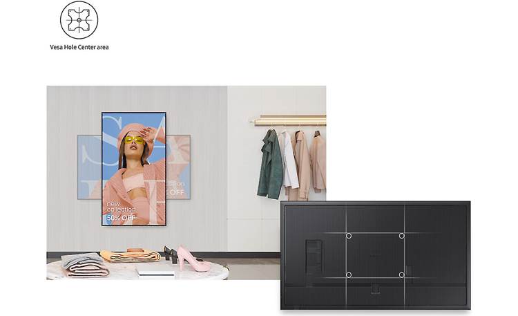 Samsung QB43C (43") QBC Series LED 4K Ultra HD commercial signage TV ...