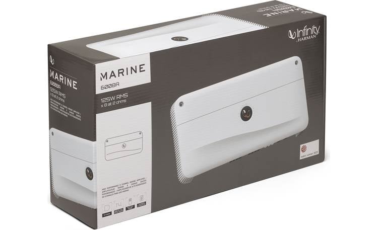 Infinity Marine M6008A 8-channel marine amplifier — 75 watts RMS x 8 at ...