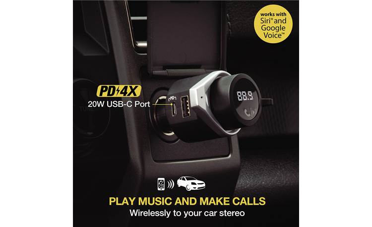 Scosche BTFreq™ Pro Bluetooth® hands-free car kit with FM transmitter ...