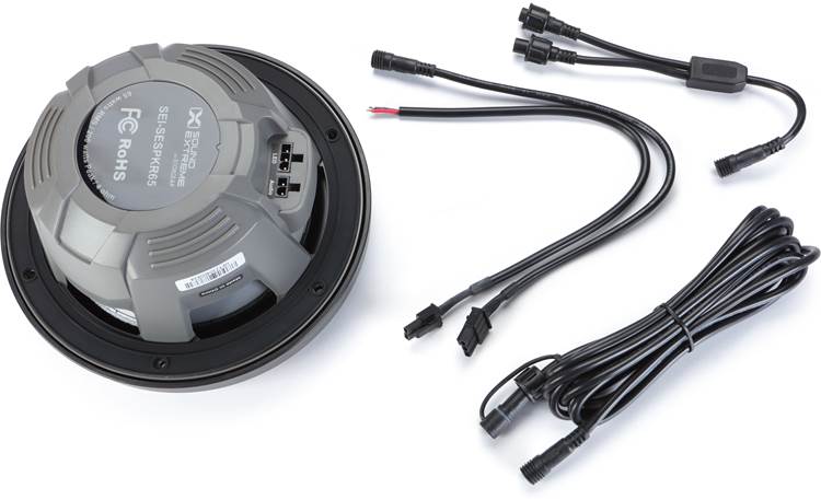 Boat Stereo Kicker KMC2 Marine AM/FM Receiver, 4x 8" LED Speakers W ...