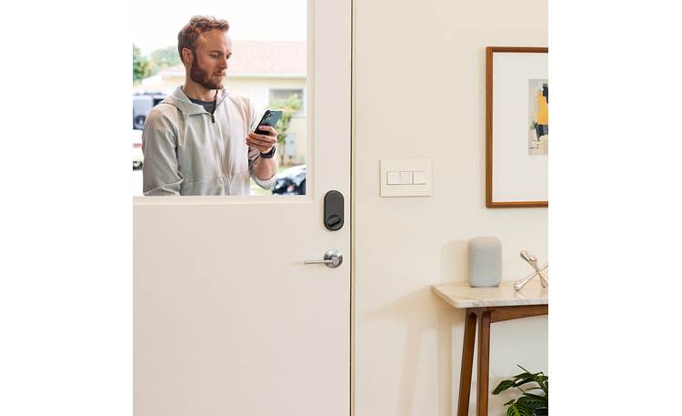 Yale Approach Lock with Wi-Fi (Black Suede) Retro-fit smart lock at ...