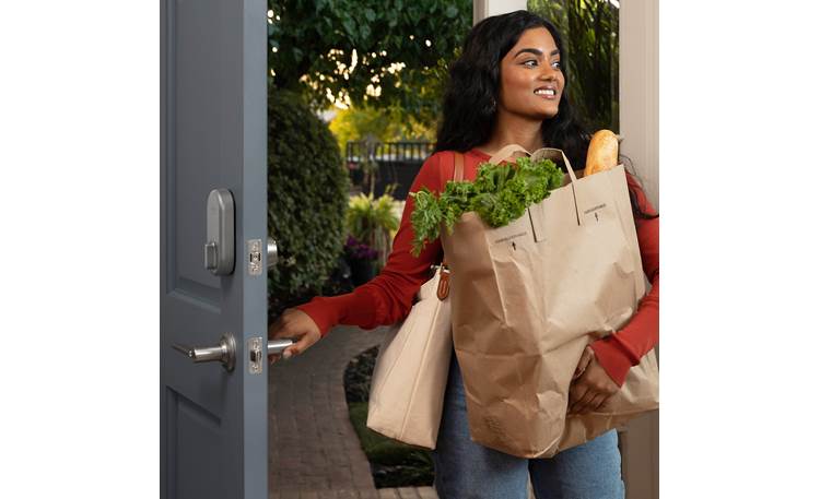 Yale Approach Lock with Wi-Fi (Silver) Retro-fit smart lock at Crutchfield