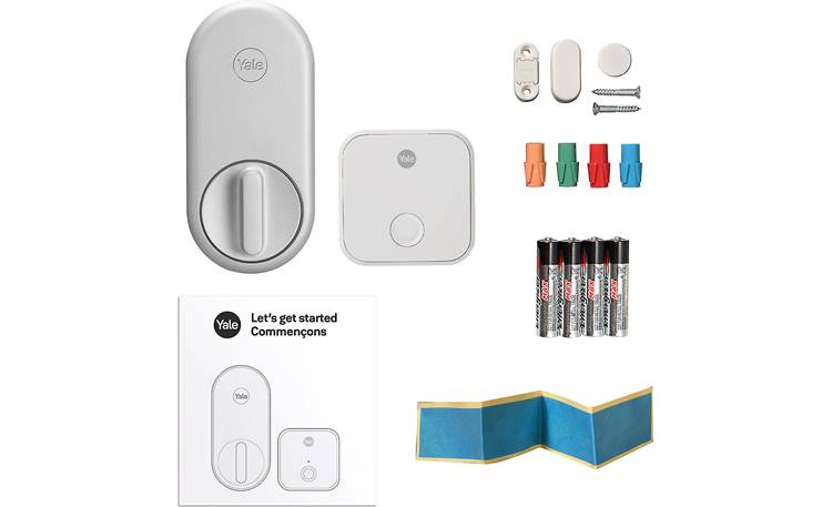 Yale Approach Lock with Wi-Fi (Silver) Retro-fit smart lock at Crutchfield