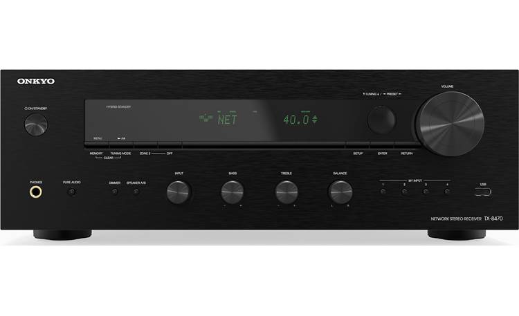 Onkyo TX-8470 Stereo receiver with built-in Wi-Fi®, Bluetooth®, Apple ...