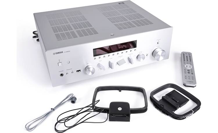 Yamaha R-N600A (Silver) Stereo receiver with Wi-Fi, Bluetooth, and Apple AirPlay® 2 at Crutchfield