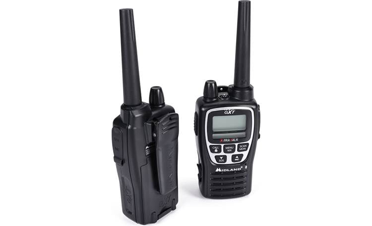 Midland GXT3000VP4 50-channel two-way radio kit with charging dock at ...