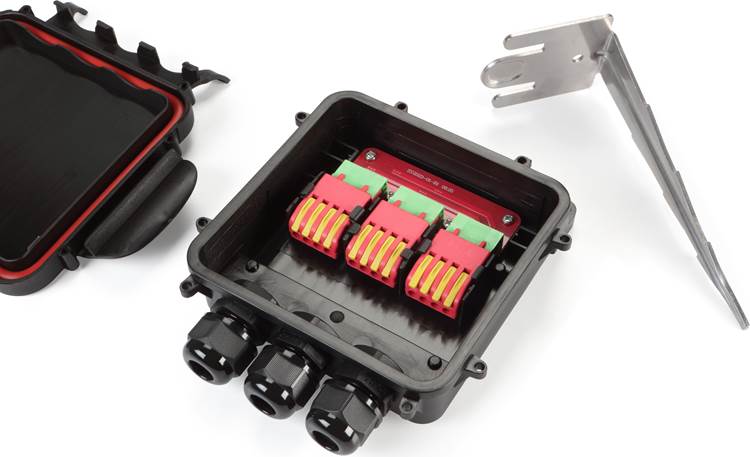 Speaker Snap Outdoor Junction Kit Weatherproof junction box with three ...