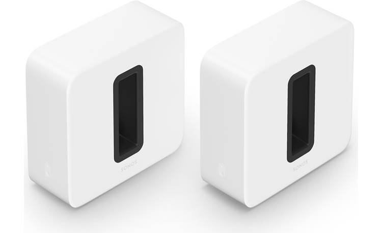 Sonos Sub (Gen 3) 2-pack (White) Two wireless subwoofers for compatible ...