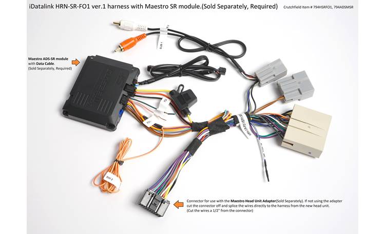 iDatalink HRN-SR-FO1 Vehicle-specific Harness ( ADS-MSR module also ...