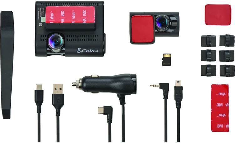 Cobra SC 250R 4K HD dual-view dash camera with GPS, Wi-Fi®, Bluetooth ...