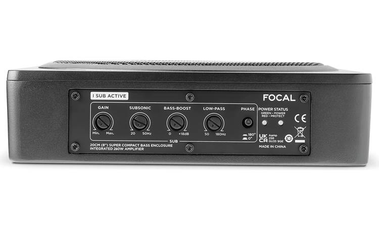 Focal ISUB ACTIVE Compact powered subwoofer with 8" sub and 130-watt ...