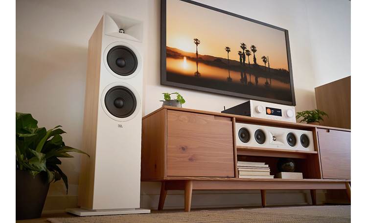 JBL Stage 280F (Latte) Floor-standing speaker at Crutchfield