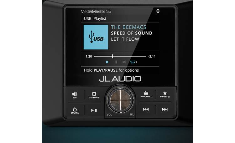 JL Audio MediaMaster® MM55 Marine digital media receiver with Bluetooth ...
