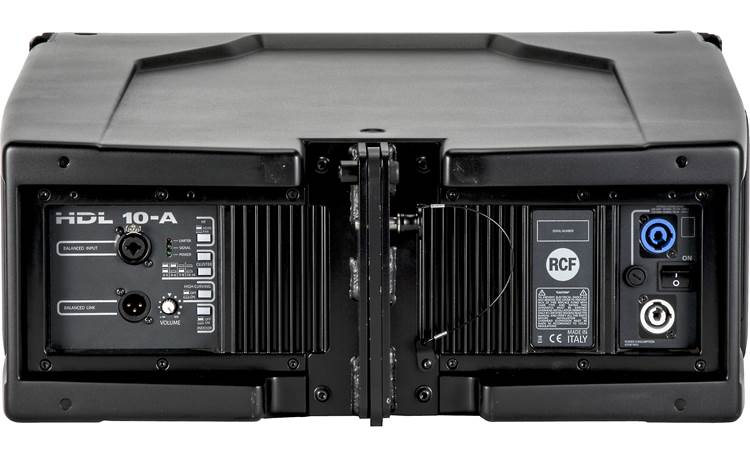RCF HDL 10-A (Black) Active 2-way dual 8" line array module — 1400W peak at Crutchfield