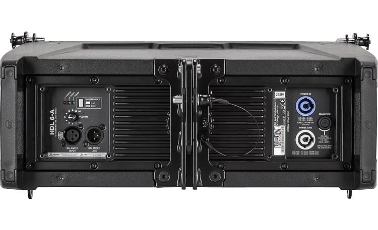 RCF HDL 6-A (Black) Active 2-way dual 6" line array module — 1400W peak at Crutchfield