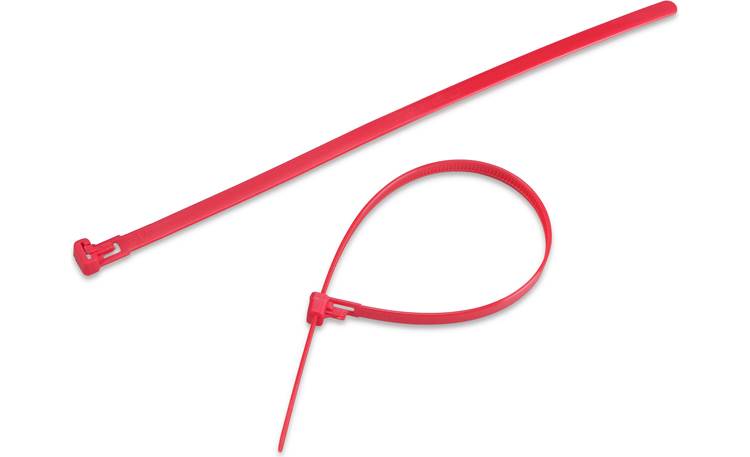 Grizzly Supply Reusable Cable Ties (8" Red, 50lb, 25 count) Reusable ...