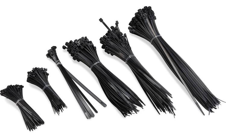 Grizzly Supply Cable Tie Tube (Black) 505-piece assorted cable tie kit ...