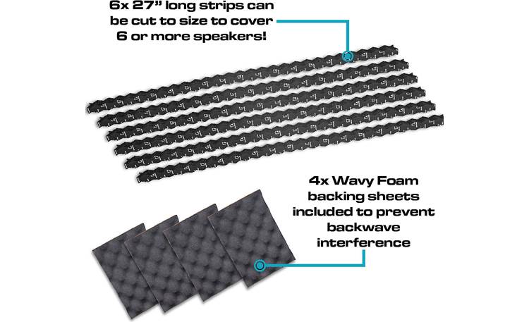 SoundSkins Rings v3 Sound deadening kit for four speakers at Crutchfield