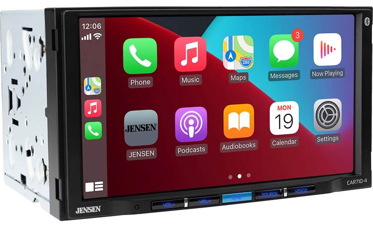 Jensen CAR710-4BC Digital multimedia receiver with backup camera at ...