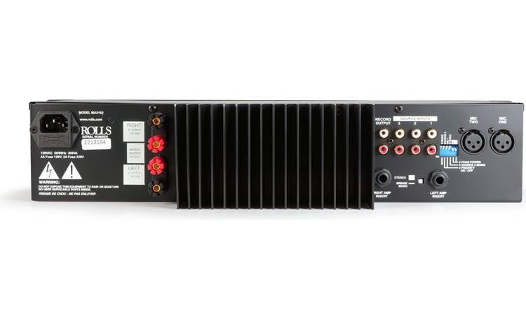 Rolls MA2152 5-input commercial mixer/amplifier — 100W x 2 at 4-ohms ...