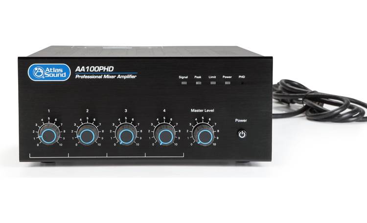 AtlasIED AA100PHD 4-input commercial mixer/amplifier — 100W x 1 at 70V ...