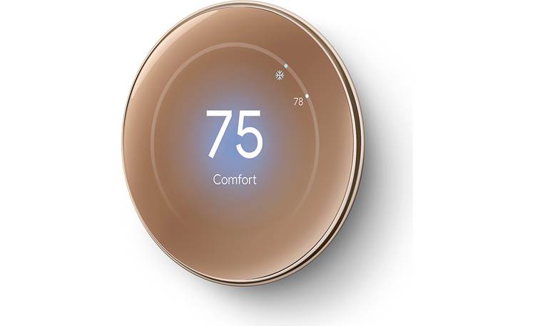 Google Nest Learning Thermostat, 4th Gen (Polished Gold) Smart learning ...